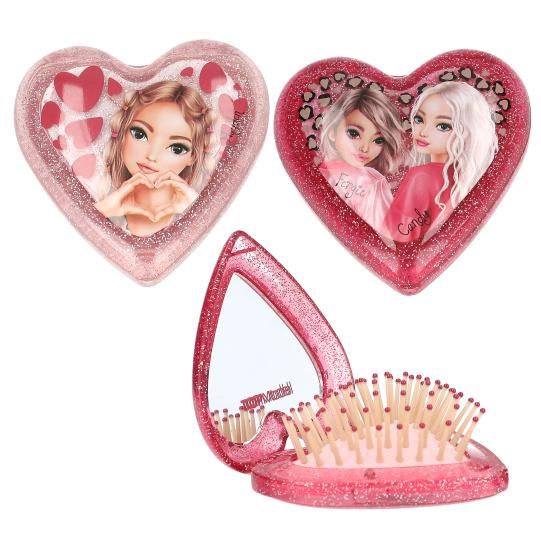 Top Model - Heart-Shaped Folding Brush - Assorted — Juguetesland