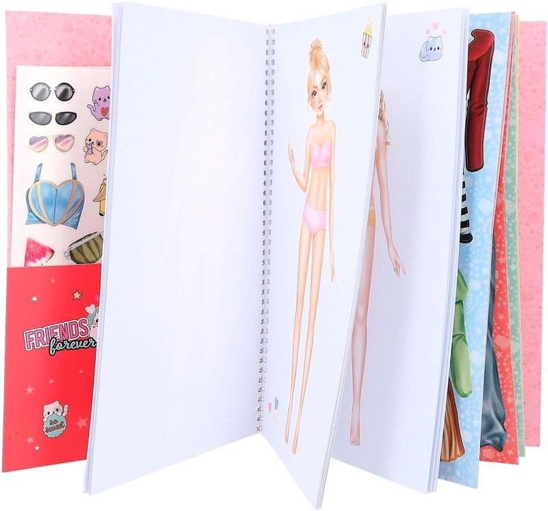 Top Model - Carnet Habille-moi - Cutie Star — Juguetesland